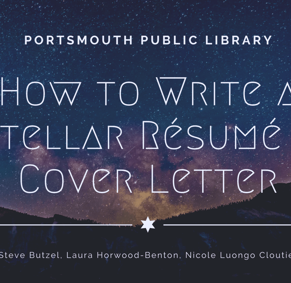 How to write A Stellar Resume & Cover Letter – Laura Horwood-Benton